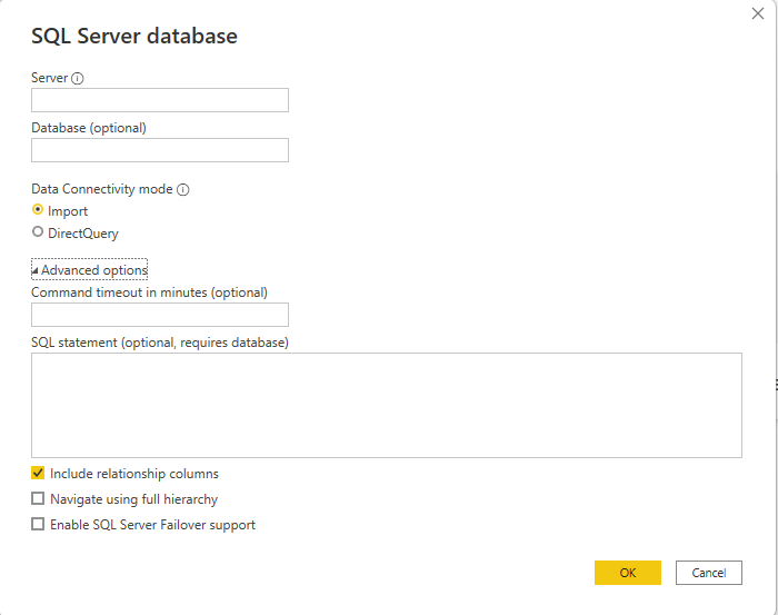 نحوه اتصال POWER BI به SQL SERVER